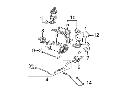 17358-S5A-A30 - Genuine Honda Sensor Assy., Vent Pressure