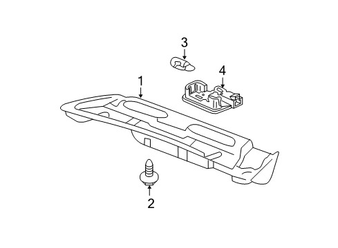 90667-SEP-A01ZA - Genuine Honda Clip, Trunk *NH167L*