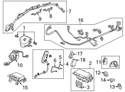 77930-TK4-B11 - Genuine Honda Sensor Assy,Front