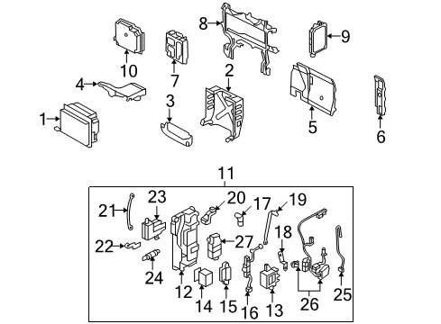 1E100-RMX-023 - Genuine Honda Board Assembly, Junction
