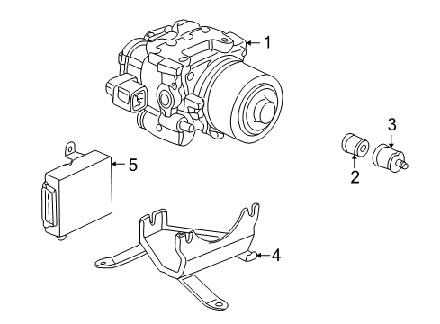 57110-S84-A51RM - Genuine Honda Modulator Assembly