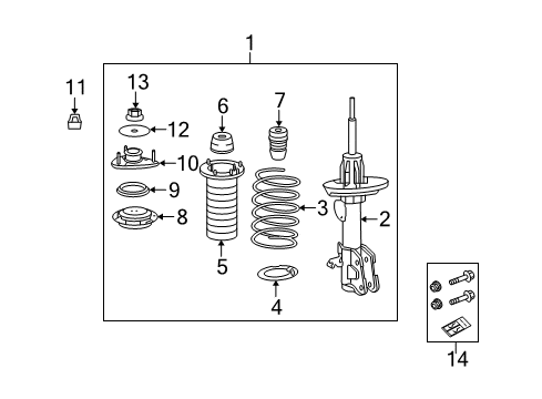 51602-SZN-A02 - Genuine Honda Damper Assy,L FR