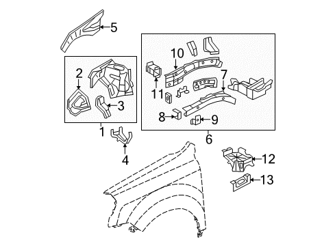 60630-STX-A00ZZ - Genuine Honda Battery Setting Base
