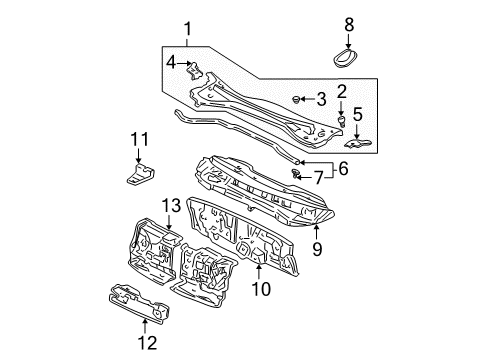 74260-S3V-A00 - Genuine Honda Insulator Dashboard