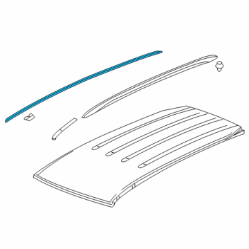 74306-TG7-A01 - Genuine Honda Molding, R. Roof