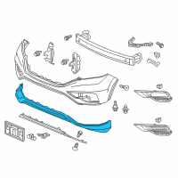 04712-T1W-A90ZZ - Genuine Honda Face, Front Bumper (Lower) (Dot)