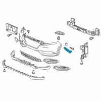 71193-T7A-000 - Genuine Honda Spacer R,FR Bumper S