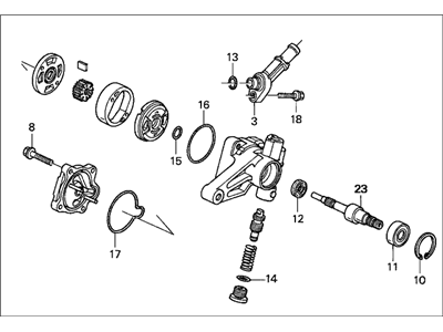 56110-RCA-A01 - Genuine Honda Sub-Pump Assembly, Power Steering