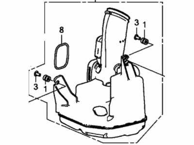 17230-5A2-000 - Genuine Honda Resonator Chamber Assembly