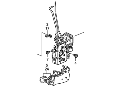 72150-S9V-A02 - Genuine Honda Lock Assembly, Left Front Door