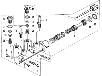 46100-568-621 - Genuine Honda Master Cylinder Assembly