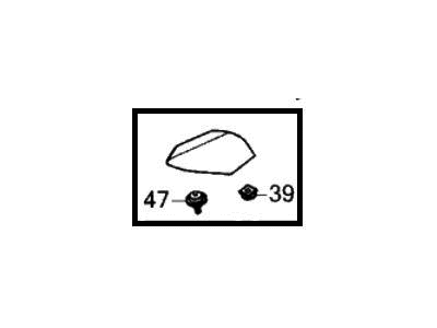 74920-TGH-A01ZN - Genuine Honda GARNISH, R- *B637P*