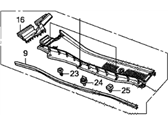 74220-TE0-A00 - Genuine Honda Cowl Top Assy., FR. Passenger