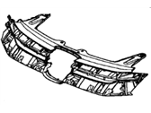 71121-T1W-A01 - Genuine Honda Base Upper, Front Grill