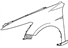 74207-TA0-A00 - Genuine Honda Garnish, L. FR. Fender