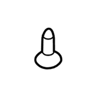 90674-TY2-A01 - Genuine Honda Pin, Engine Cover (Lower)