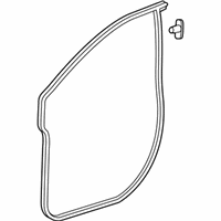 72350-THR-A01 - Genuine Honda Weatherstrip, L. FR. Door