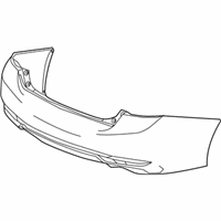 71501-T2F-A50ZZ - Genuine Honda Face, Rear Bumper