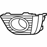 71103-T5R-A10 - Genuine Honda Garnish, R. FR. Bumper