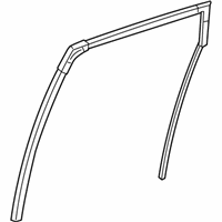 72775-T7A-003 - Genuine Honda Runchannel, Left Rear Door