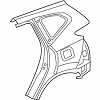 04646-TLA-A01ZZ - Genuine Honda Panel Set, L. RR. (Outer)