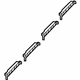 91514-TF0-003 - Genuine Honda Clip, Side Sill Garnish
