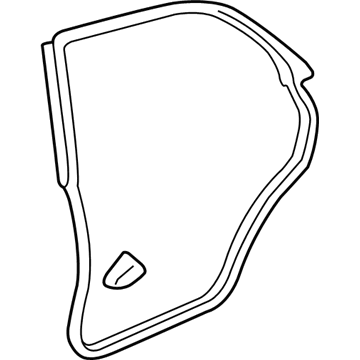 72810-TK4-A01 - Genuine Honda Weatherstrip R,RR Door