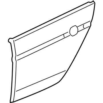 67611-TK4-A00ZZ - Genuine Honda Skin,R RR Door