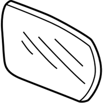 76253-S04-A01 - Genuine Honda Mirror, Driver Side (1400)