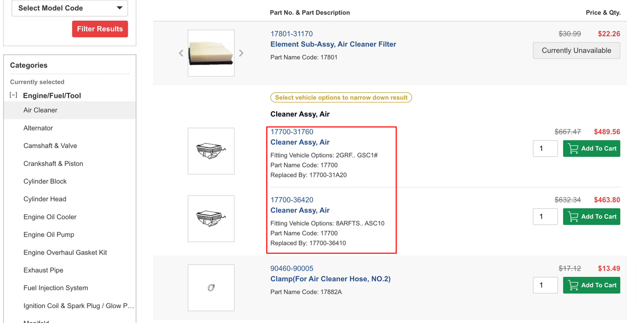 Help Me Locate a Part Using the Parts Catalog - Honda Parts Now Help Center
